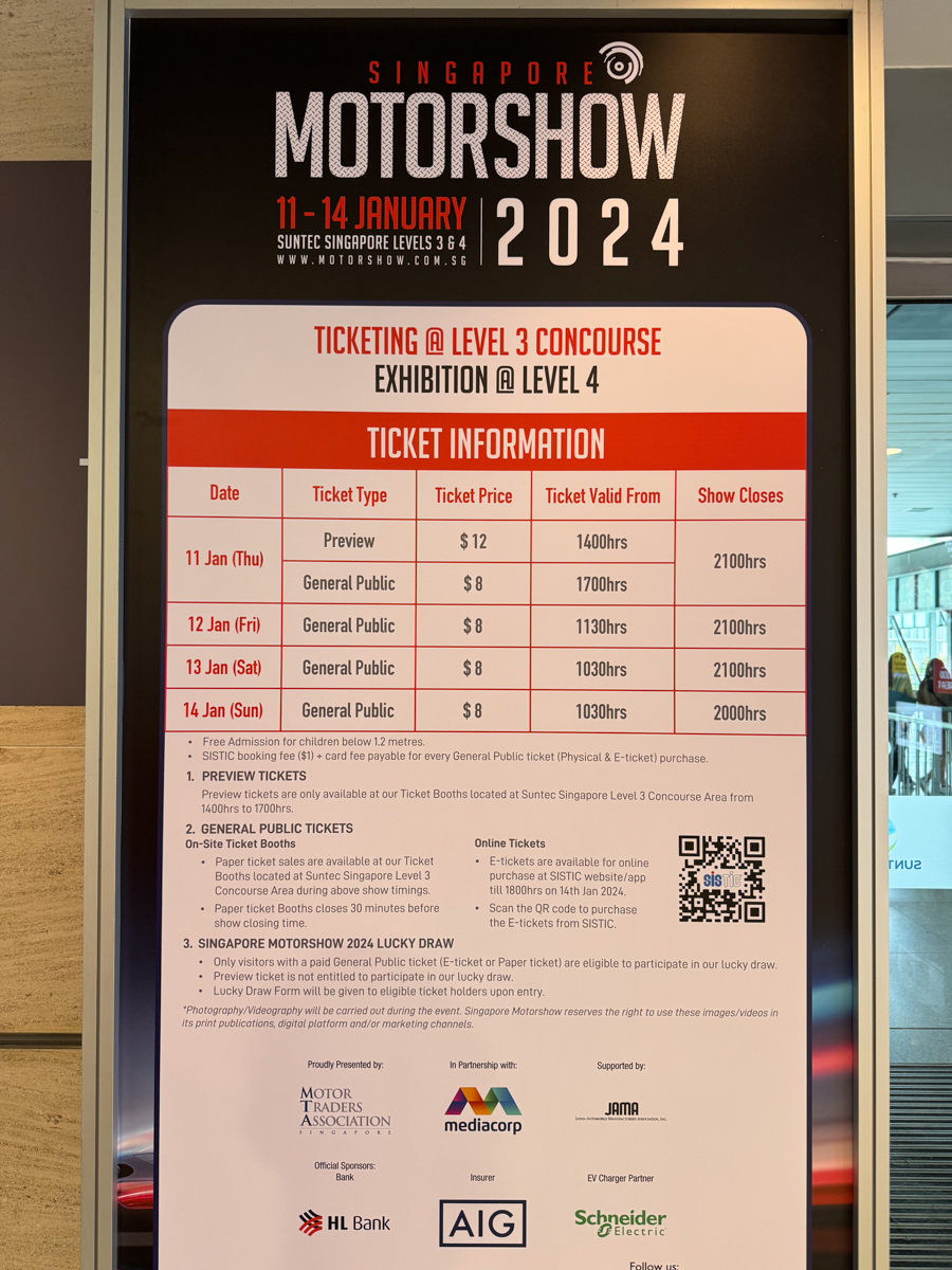 The Singapore Motorshow 2024. It is BACK!