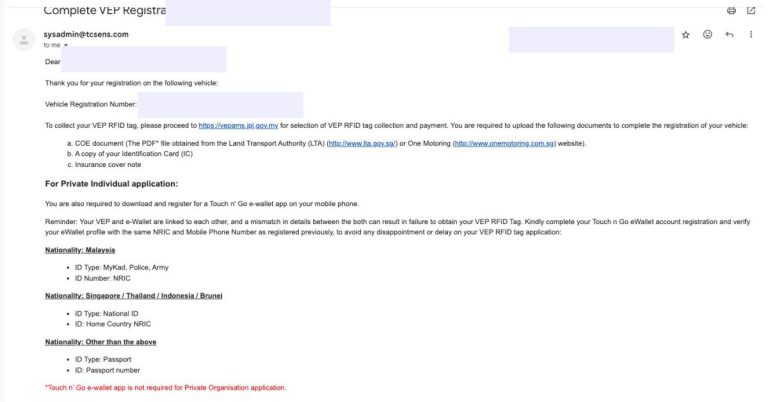 Guide to the Vehicle Entry Permit (VEP) for entry into Malaysia