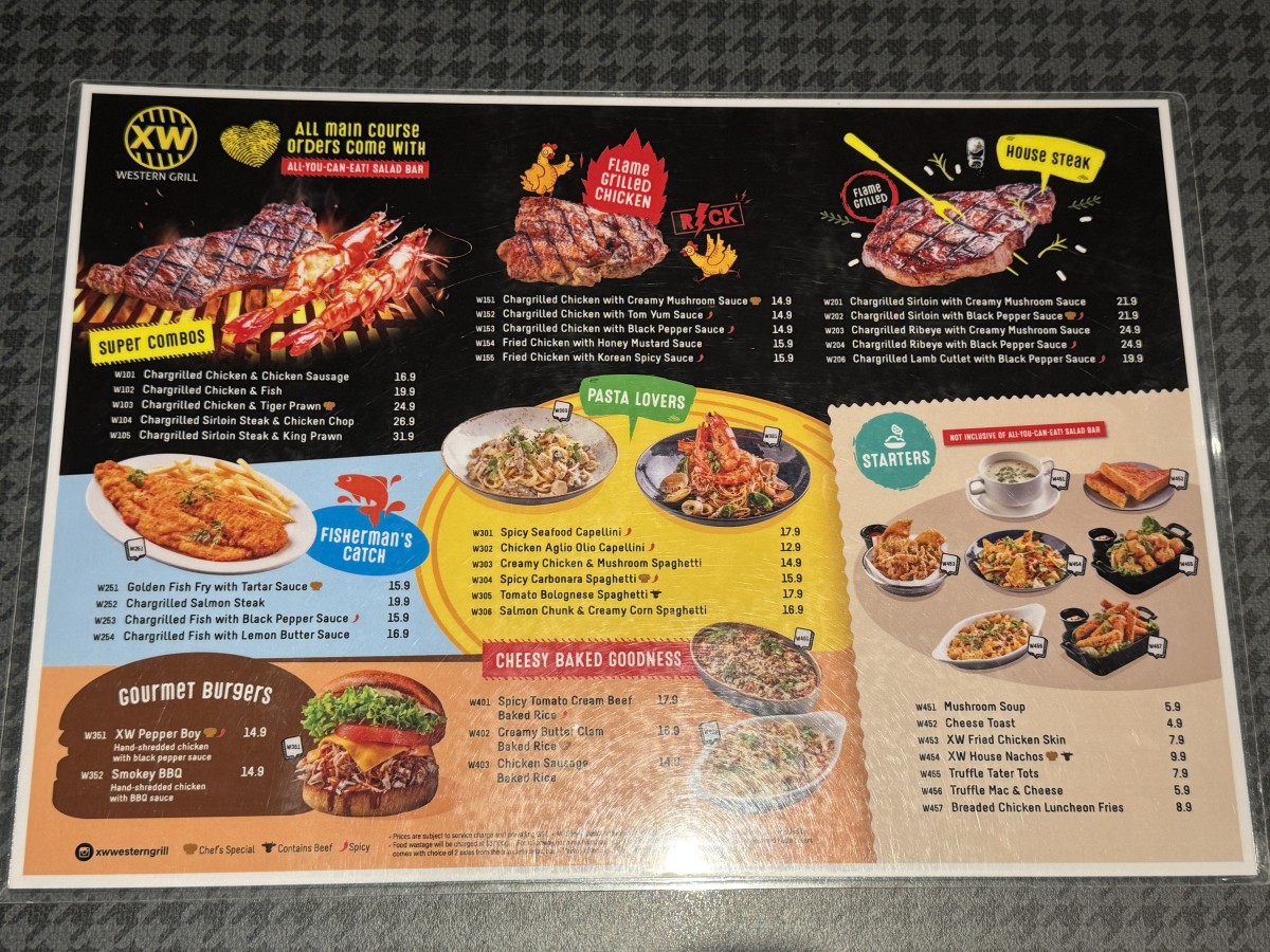 XW Western Grill at Raffles City. The new Ponderosa?