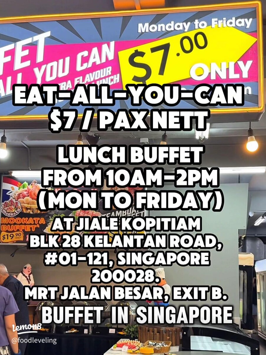 $7 All-You-Can-Eat Buffet at Jalan Besar Coffee Shop